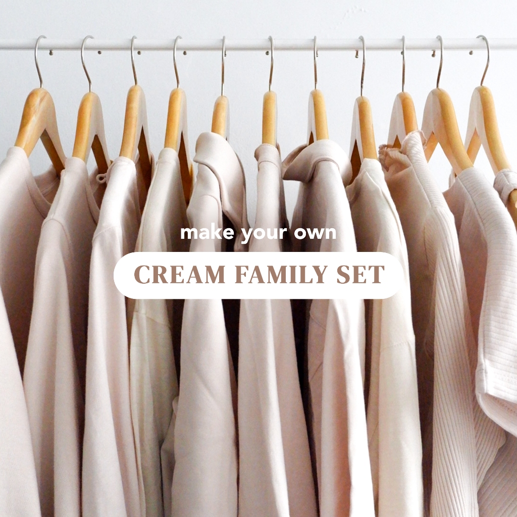 Jual Isla Make Your Own Cream Family Set - Set Pakaian Keluarga - Baju ...