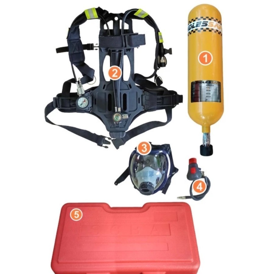 Jual BREATHING APPARATUS (SCBA) STEEL CYLINDER 6 LITER/BRETHING ...