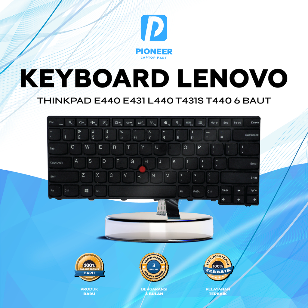 Jual keyboard Lenovo E431 E440 L440 T431 T440 T440 Black 6 BAUT ...