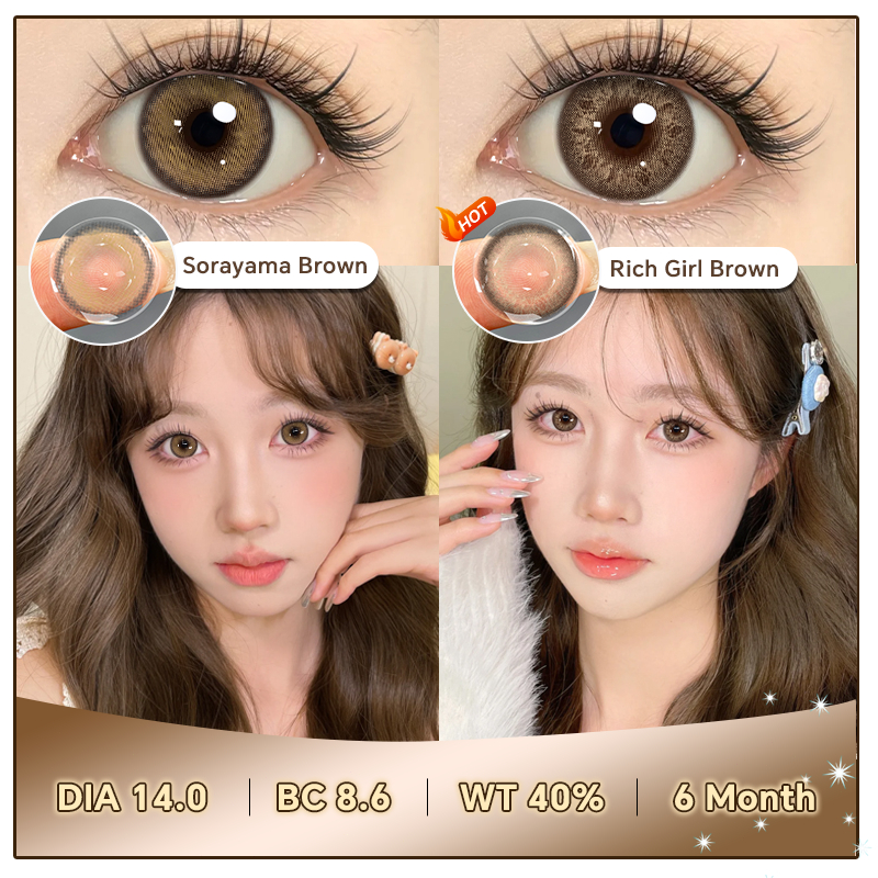 Jual 【Brown Softlens Nature】Mysticeyes Softlens Brown seri Colored ...