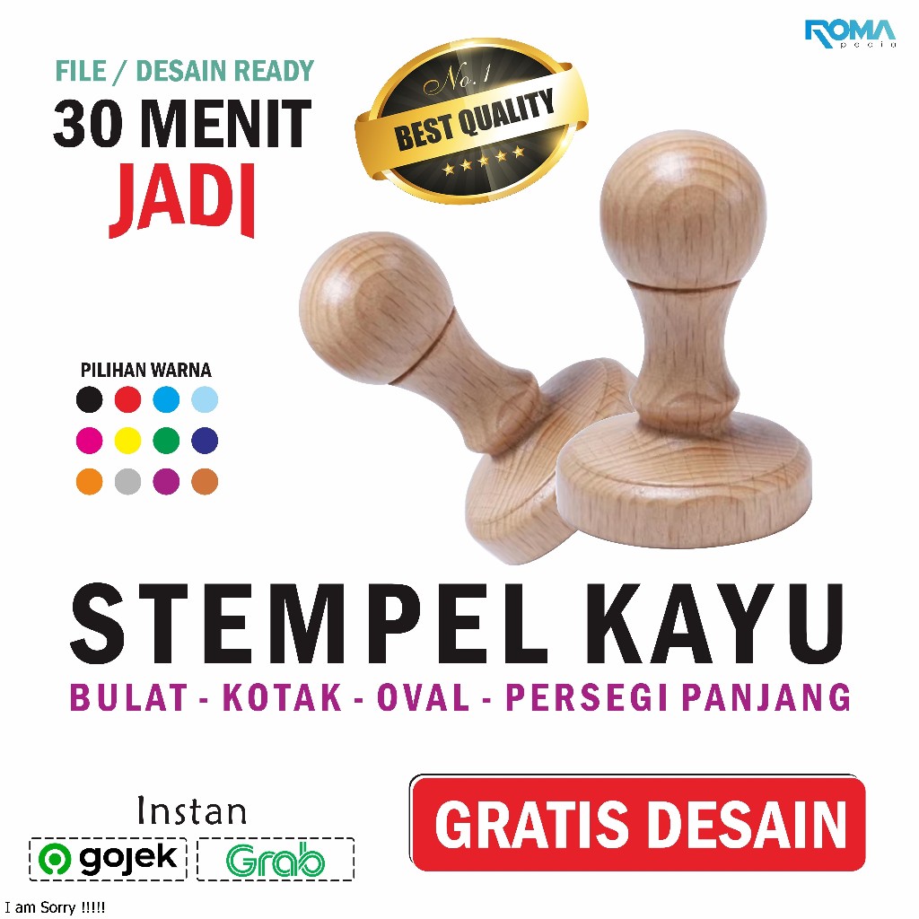 Jual stempel kayu semi otomatis | Shopee Indonesia