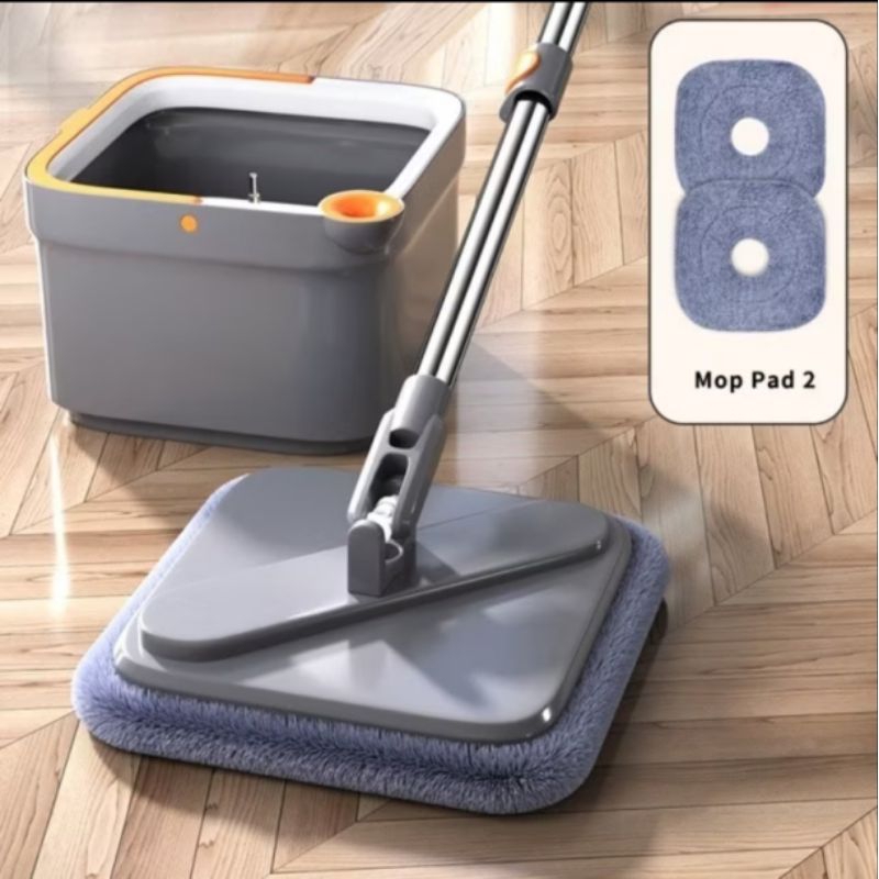 Jual Bomidi M16 alat pel yang bisa muter Self Wash 360° Spin Flat Mop ...