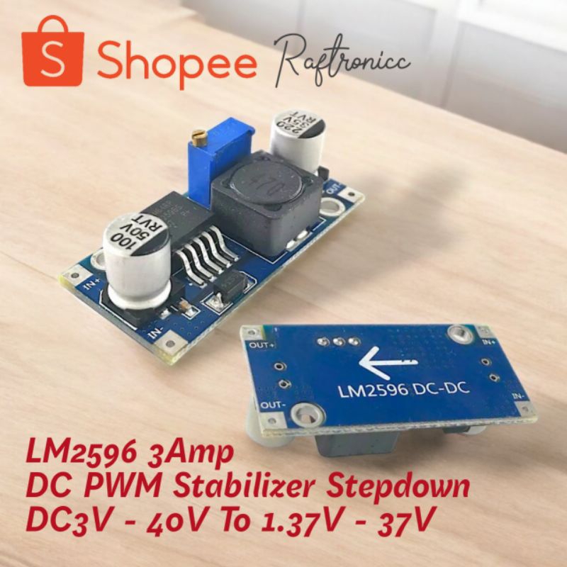 Jual Stepdown LM2596 DC PWM Stabilizer DC4V - 40V To 1.37V - 37V | Shopee Indonesia