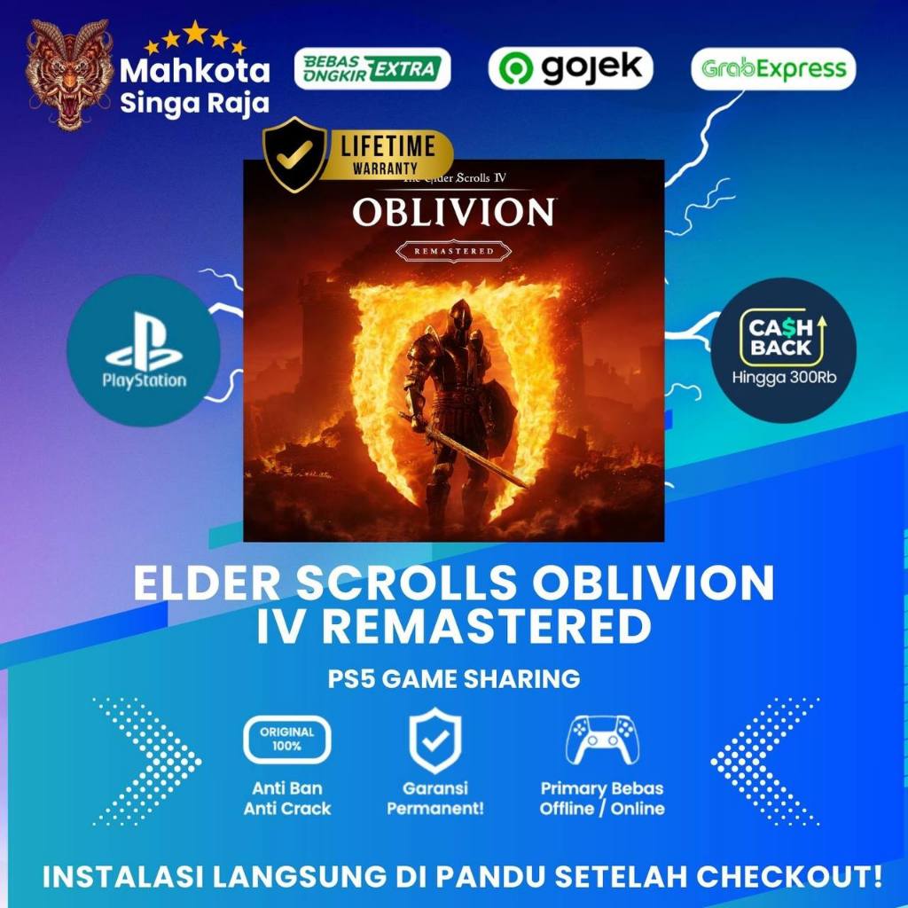Jual The Elder Scrolls IV: Oblivion Remastered for PlayStation 5, PS5 Digital & Disc | Shopee ...