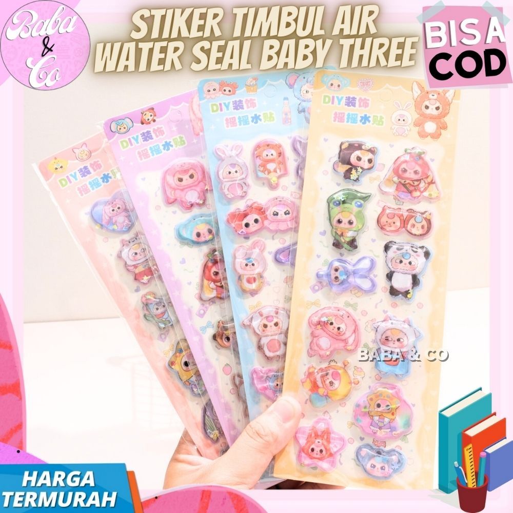 Jual STIKER TIMBUL AIR BABY THREE WATER SEAL STIKER AI WATER SEAL BABY ...