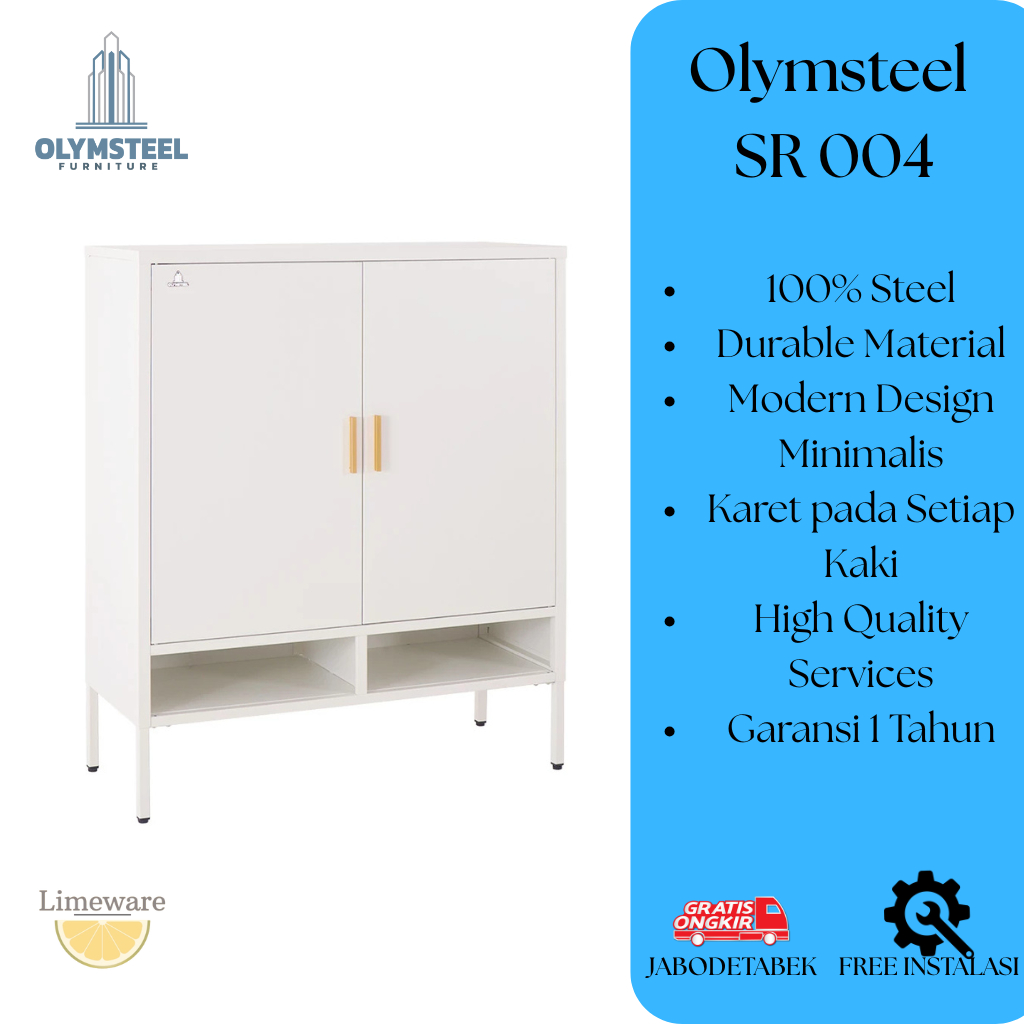 Jual Rak Sepatu Besi - Olymsteel SR Series 004 - Rak Besi Sepatu 2 Pintu - Lemari Sepatu ...