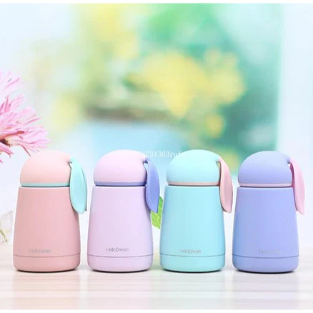 Jual Botol minum Kaca Bening Termos motif rabbit/perfect day gelas kaca ...