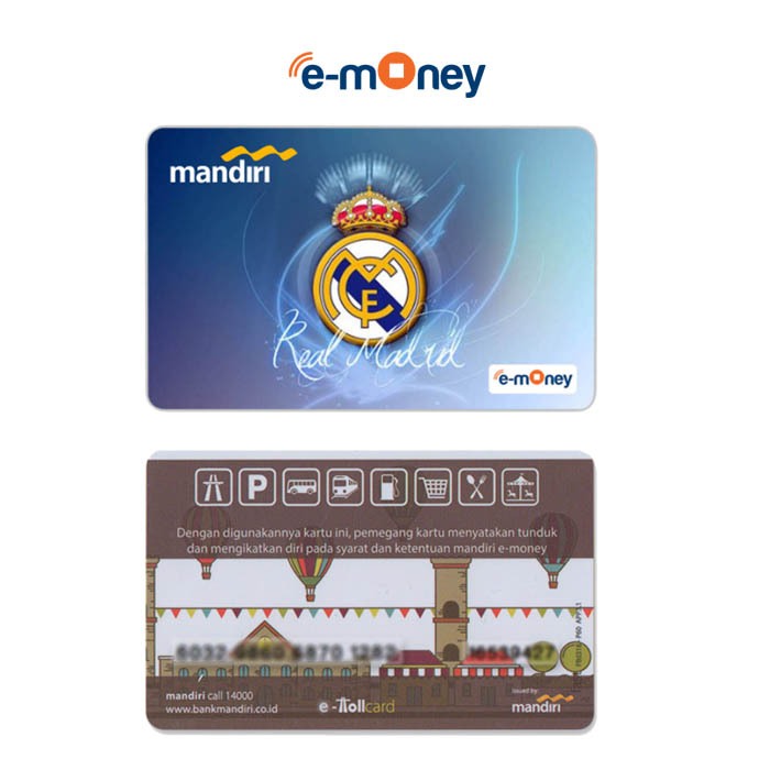 Jual Kartu Real Madrid E-Money E-Toll Mandiri Custom Card | Shopee ...
