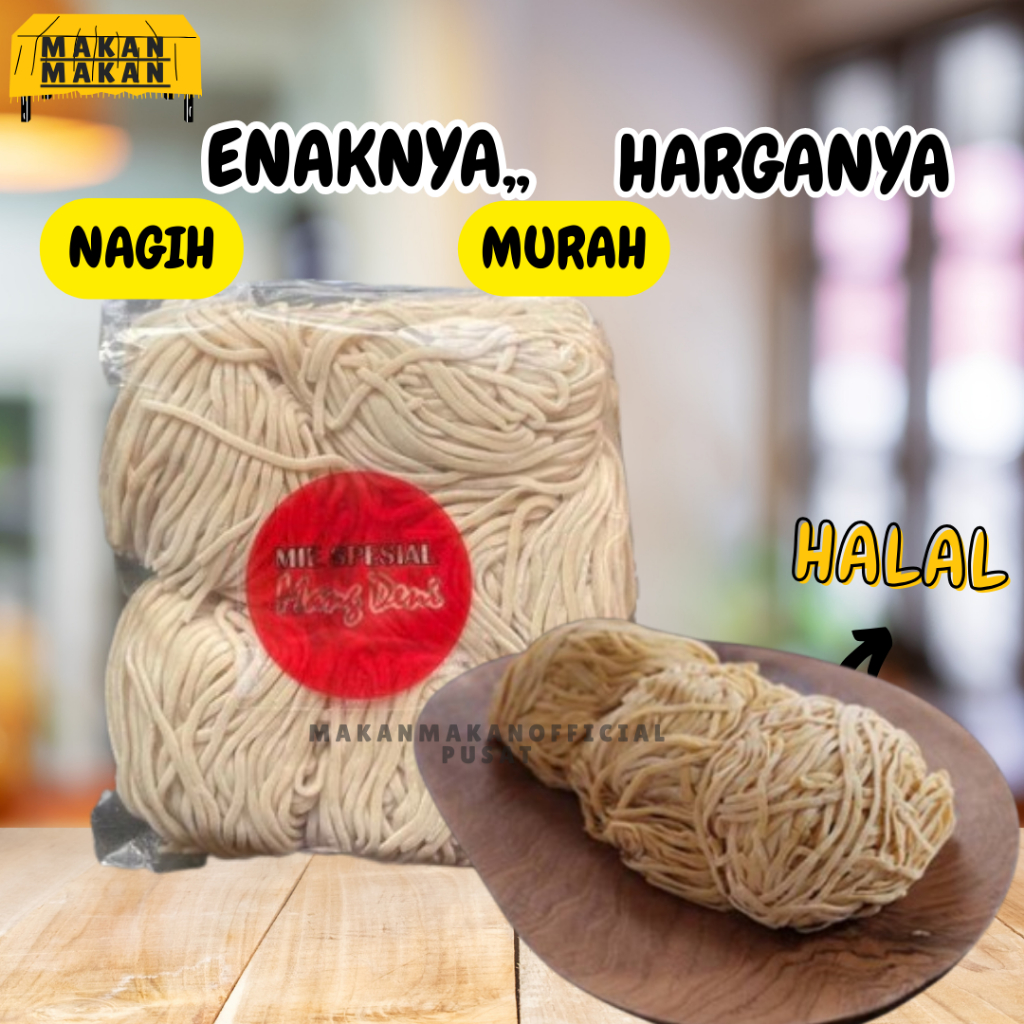 Jual Mie Basah Mentah 500 gr ( Mie Ayam / Mie Ramen / Mie Kocok ...