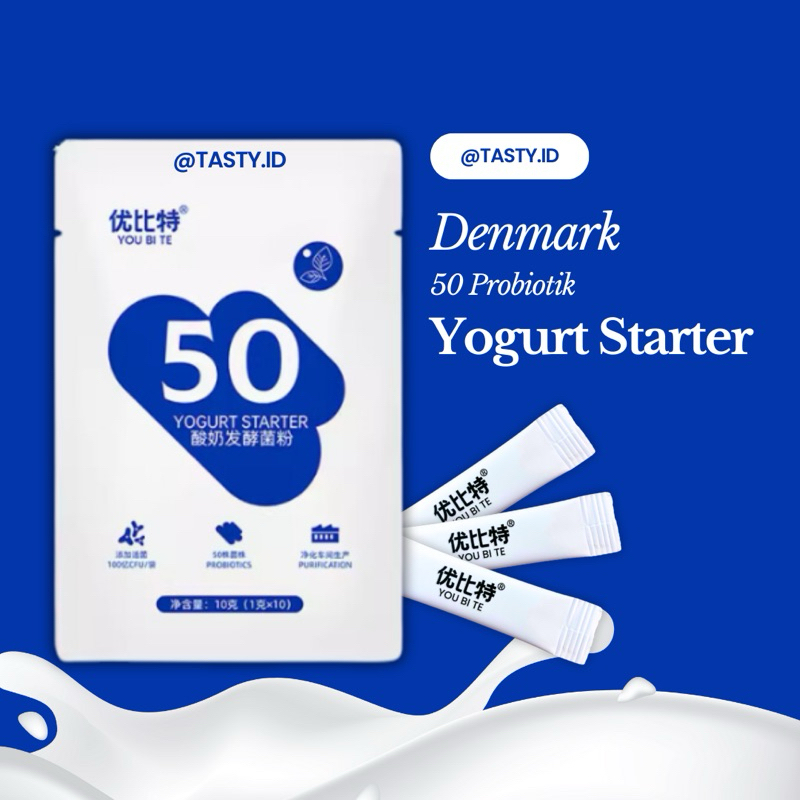 Jual Yogurt Starter 50 Denmark (1Pcs) / Yogurt Culture / Kultur Yogurt ...