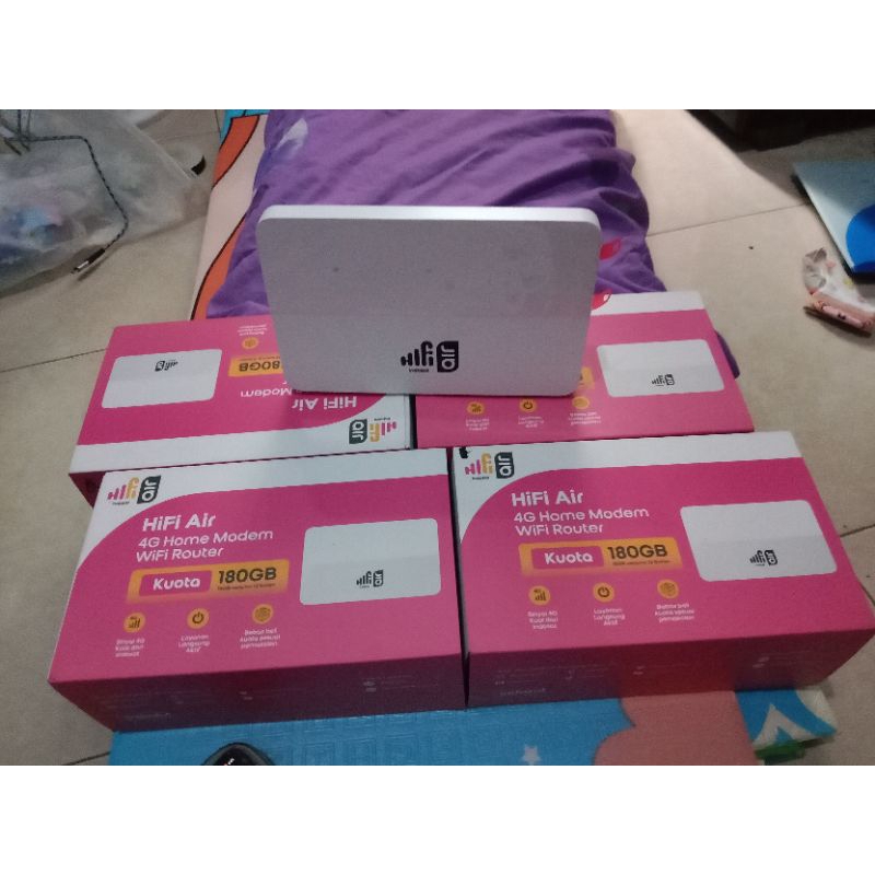 Jual ( NEW MASIH SEGEL ) Indosat Hifi Air Modem router Wifi Huawei B636 Free kuota awal ...
