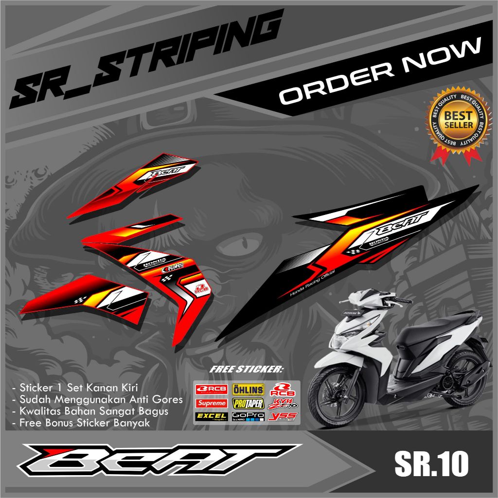 Jual Striping Beat Fi ESP Beat STREET Terbaru - Sticker Variasi Beat ...