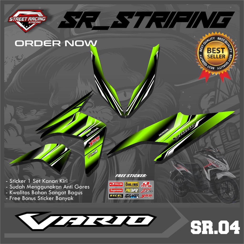 Jual Striping VARIO TECHNO 110 Variasi - Sticker Stiker Variasi Motor ...