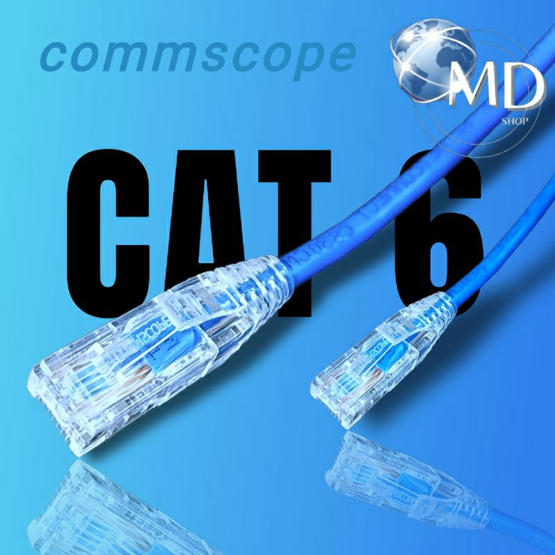 Jual KABEL LAN CAT 6 ETHERNET gigabit suport por rj45 cat 6 commscope ...