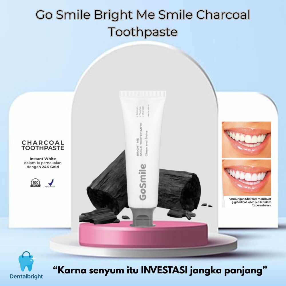 Jual Pasta gigi Go Smile Bright Me Smile Charcoal Toothpaste Pasta Gigi ...