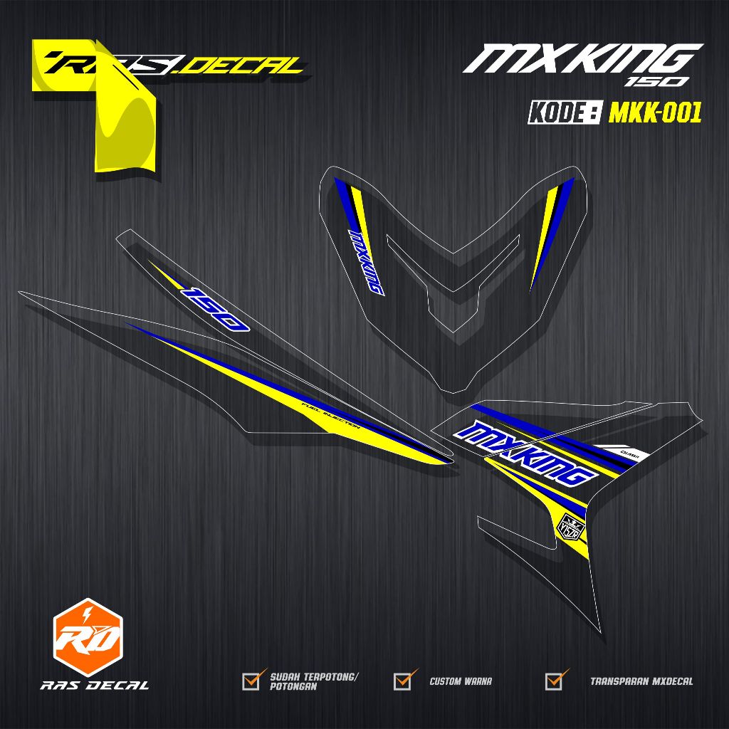 Jual STIKER Striping Transparan Yamaha MX KING 150 Variasi Maxdecal - Stiker Semifull MX KING ...