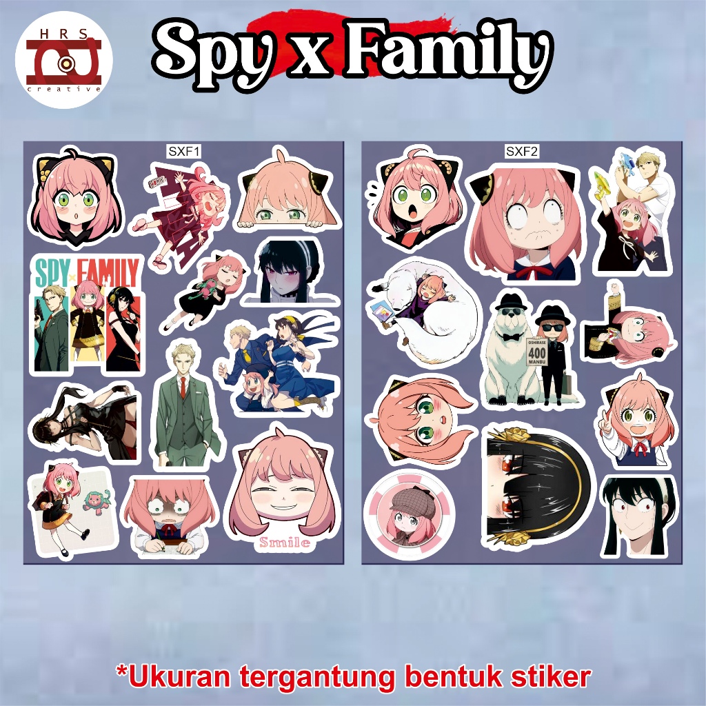 Jual Sticker Anime Spy X Family ( scrapbook, coverbook, tumblr, laptop ...