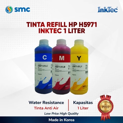 Jual Tinta Pigment InkTec HP H5971 1L CMY | Shopee Indonesia