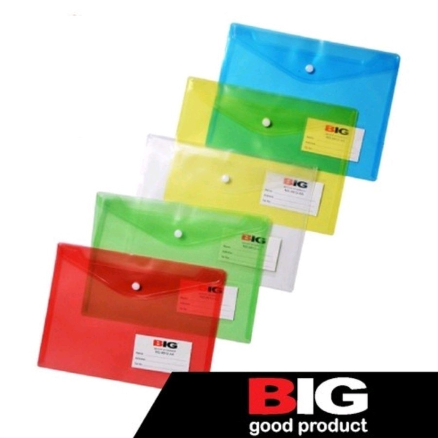 Jual [ 1 PAK ISI 12 ] Map Kancing BIG Folio / Map Kancing F4 Folio ...