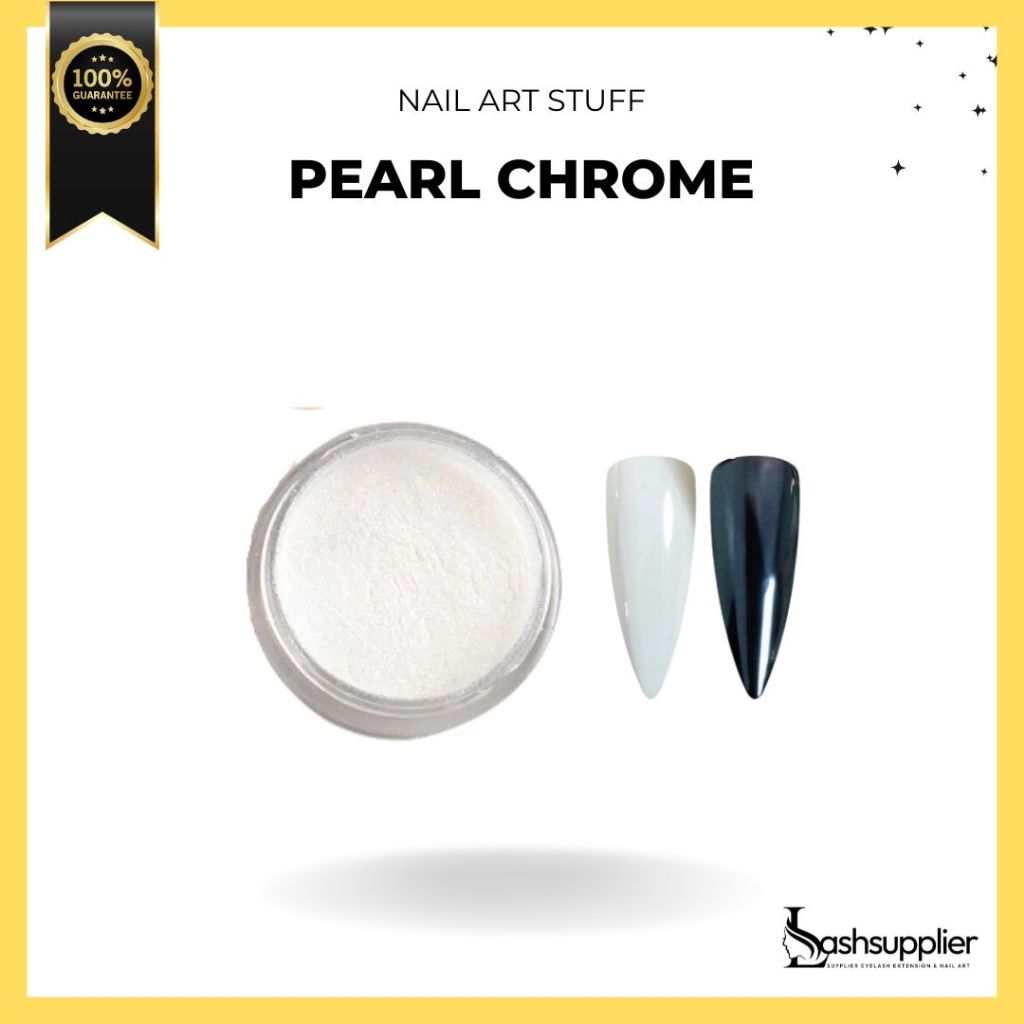 Jual Pearl Chrome Powder Nails Aurora Powder | Shopee Indonesia
