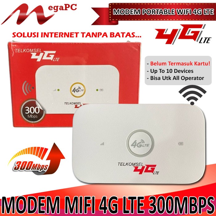Jual Modem MIFI WiFi 4G LTE Unlock All Operator 300Mbps | Shopee Indonesia