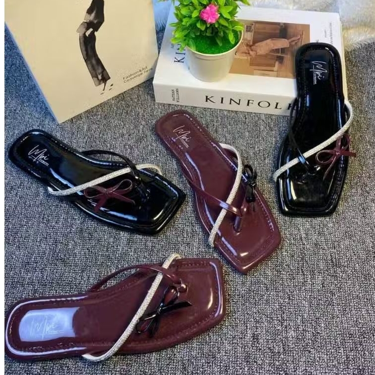 Jual [MPL] Sandal TEPLEK Wanita | Platfrom Sendal rumahan SIMPLE Anti ...