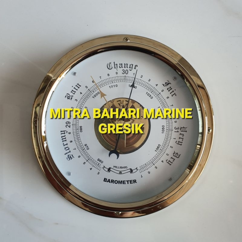 Jual Barometer Aneroid Kapal Marine Uk. 6" / Alat Pengukur Tekanan ...