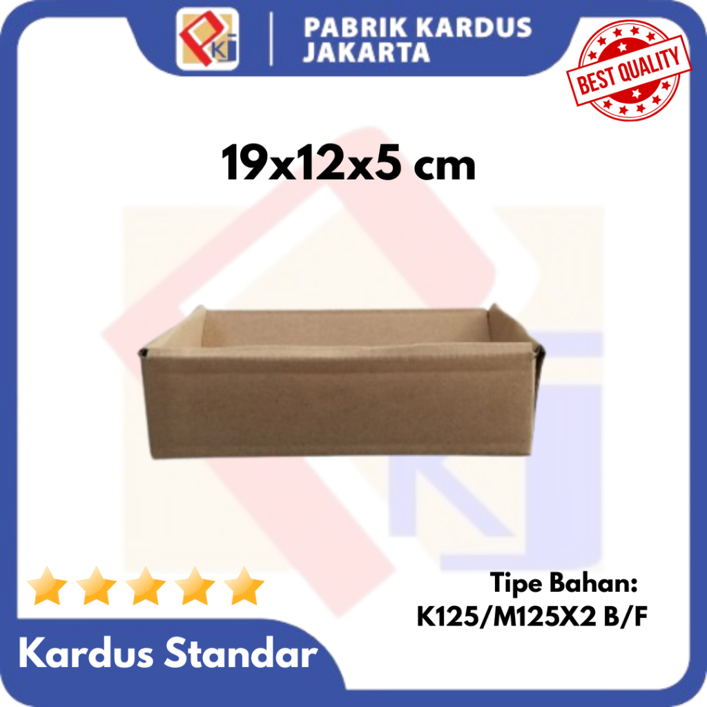 Jual Kardus Karton Box Polos Uk 19x12x5 cm | Kotak Packaging Polos |Dus ...