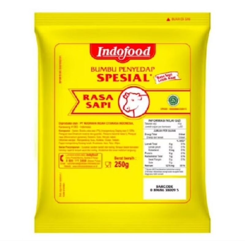 Jual Indofood Bumbu Penyedap Spesial Rasa Sapi 250g | Shopee Indonesia
