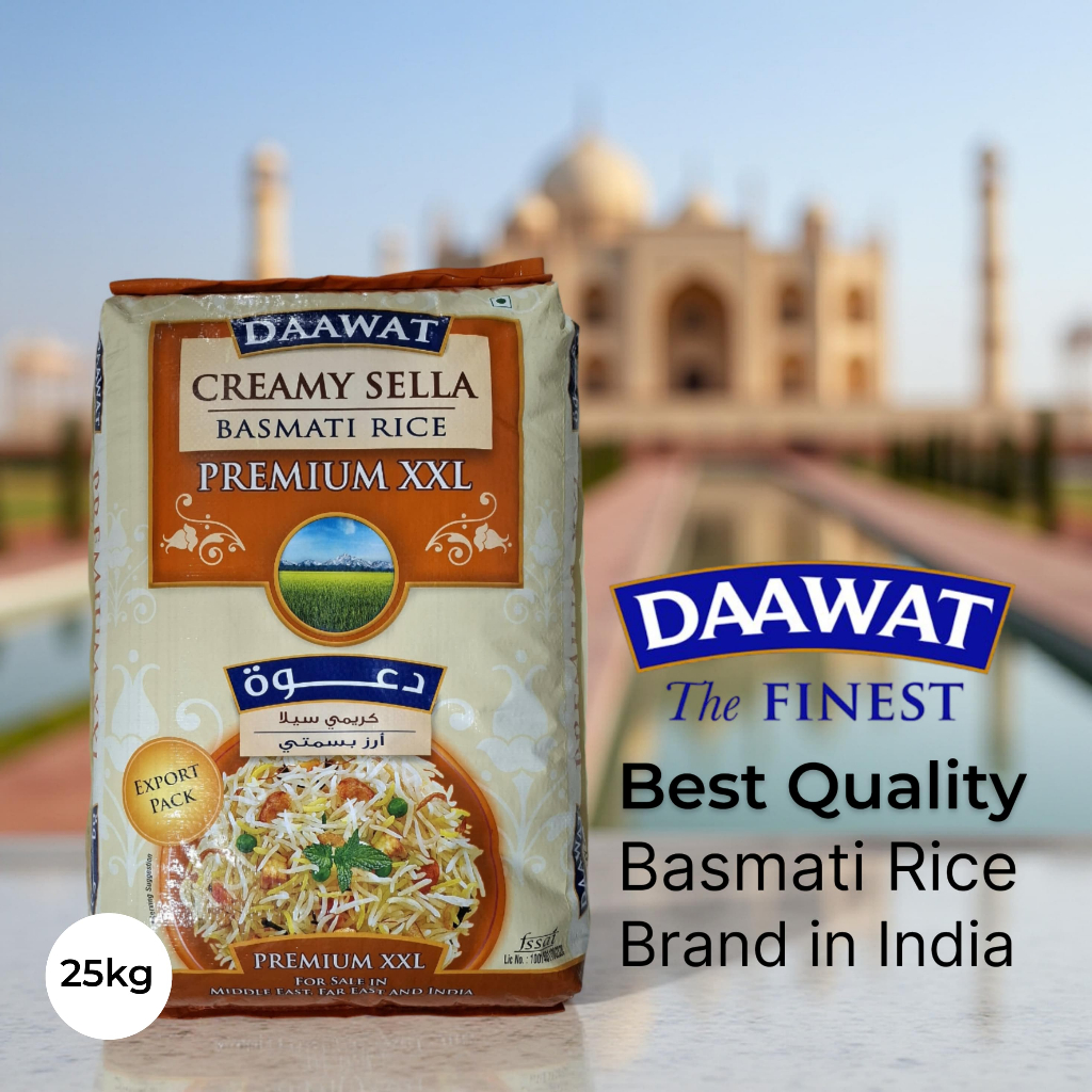 Jual BERAS BASMATI DAAWAT CREAMY SELLA 25 KG | Shopee Indonesia
