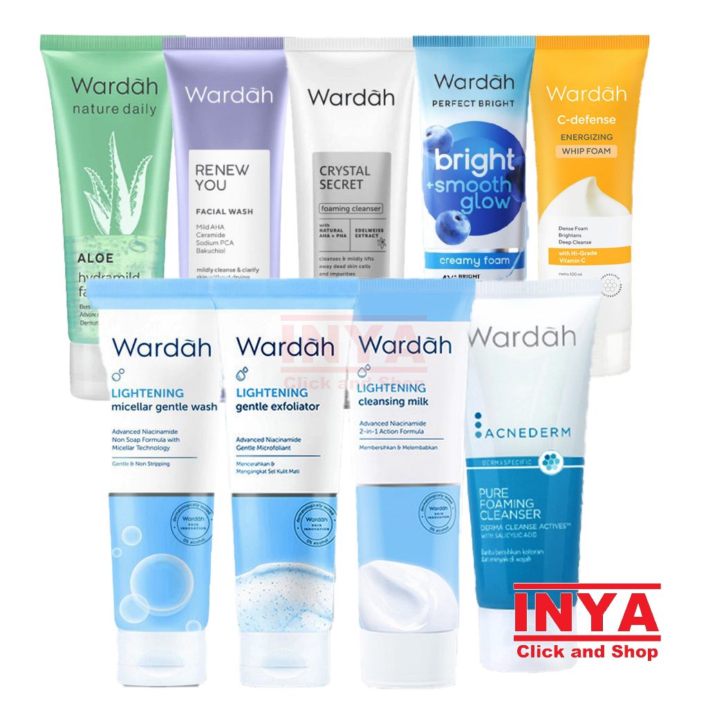 Jual Sabun Wajah Wardah Facial Wash Collection - Perfect Bright ...