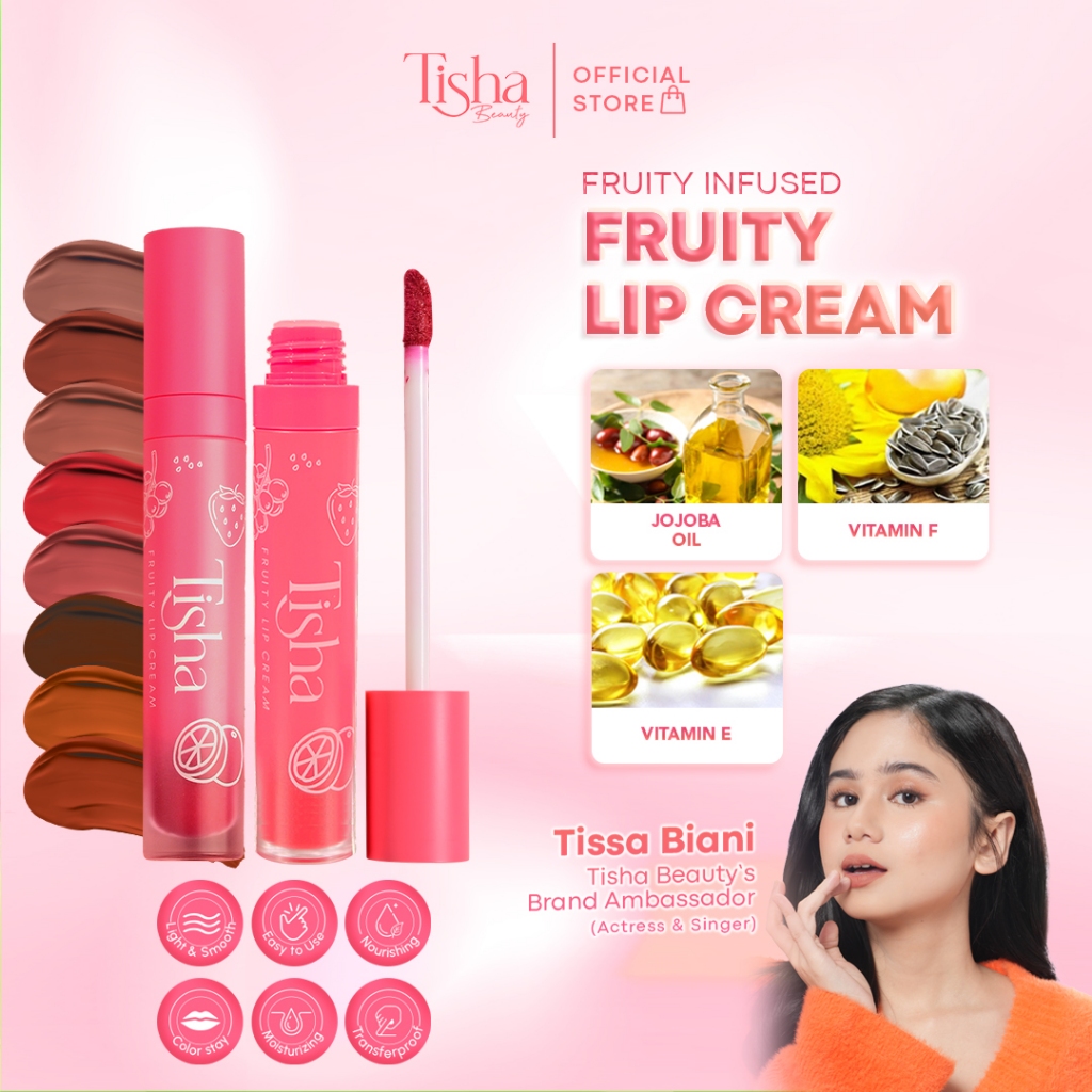 Jual Tisha Beauty Fruity Lip Cream | Shopee Indonesia