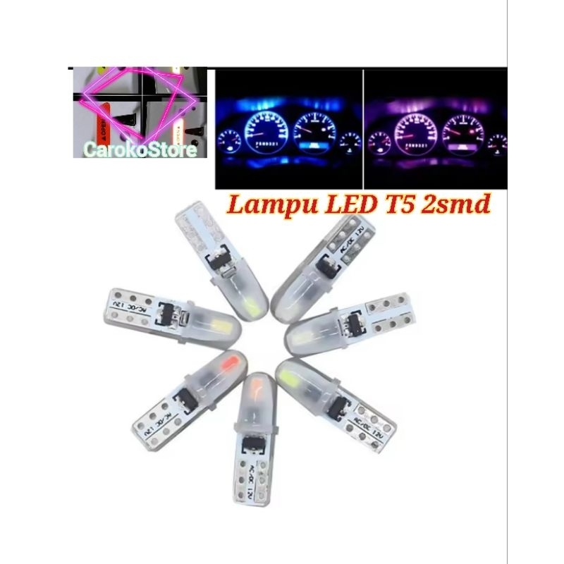 Jual Lampu Led T5 interior light speedometer dashboard ac 2smd 3014 ...