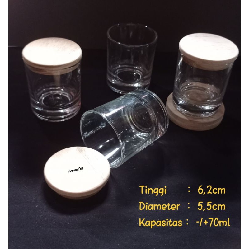 Jual Gelas Sloki LU 03+tutup kayu/Gelas Lilin dan tatakan | Shopee ...