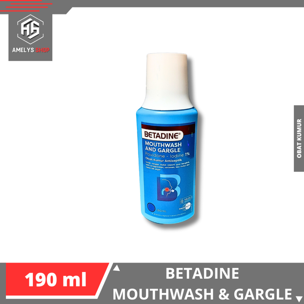 Jual Betadine Mouthwash & Gargle Obat Kumur Antiseptik 190 ml | Shopee ...