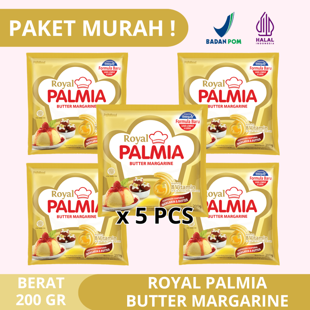 Jual ROYAL PALMIA BUTTER MARGARIN 200 GR / BUTTER MARGARINE ROYAL ...