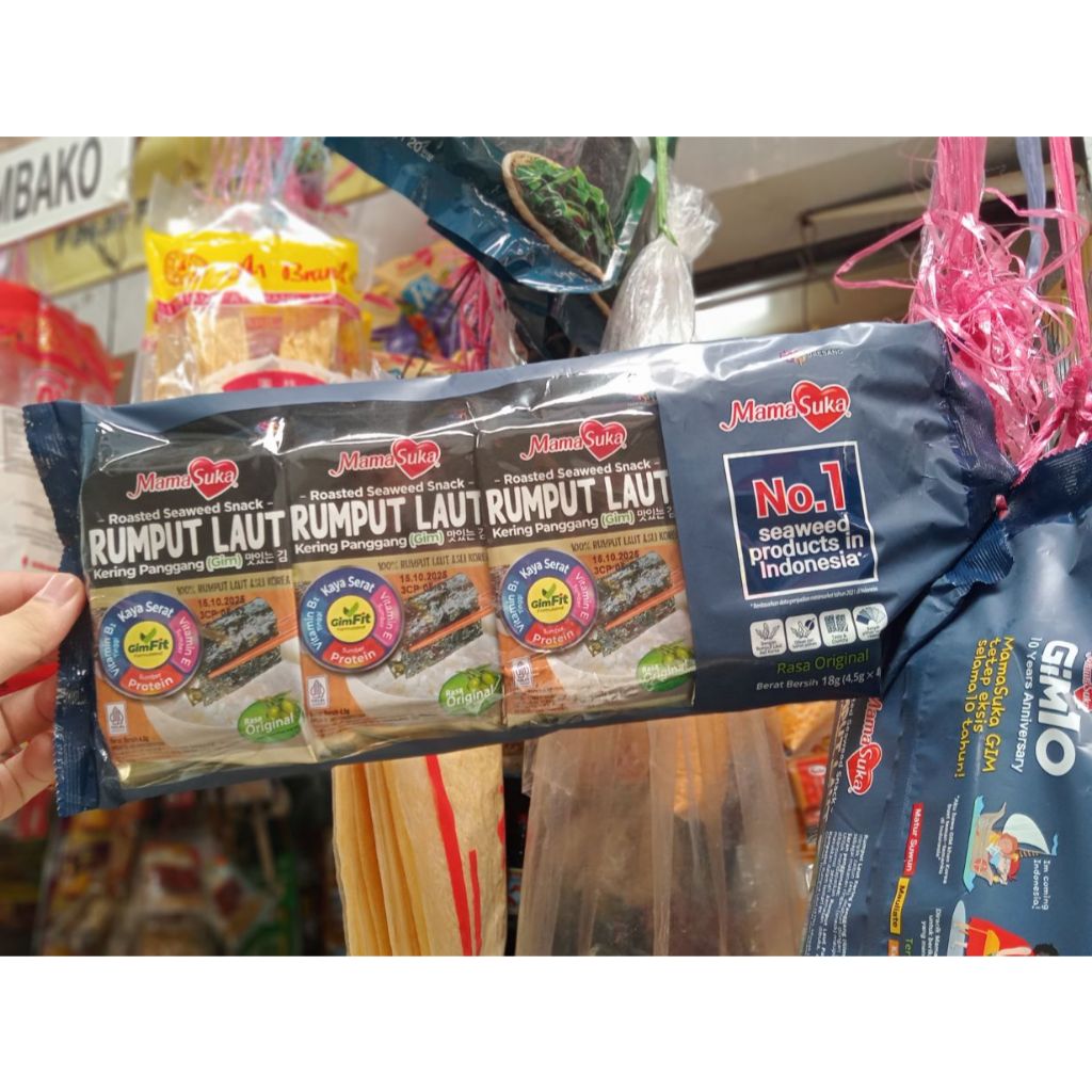 Jual Mamasuka Rumput Laut Rasa Original berat/isi 18gr | Shopee Indonesia
