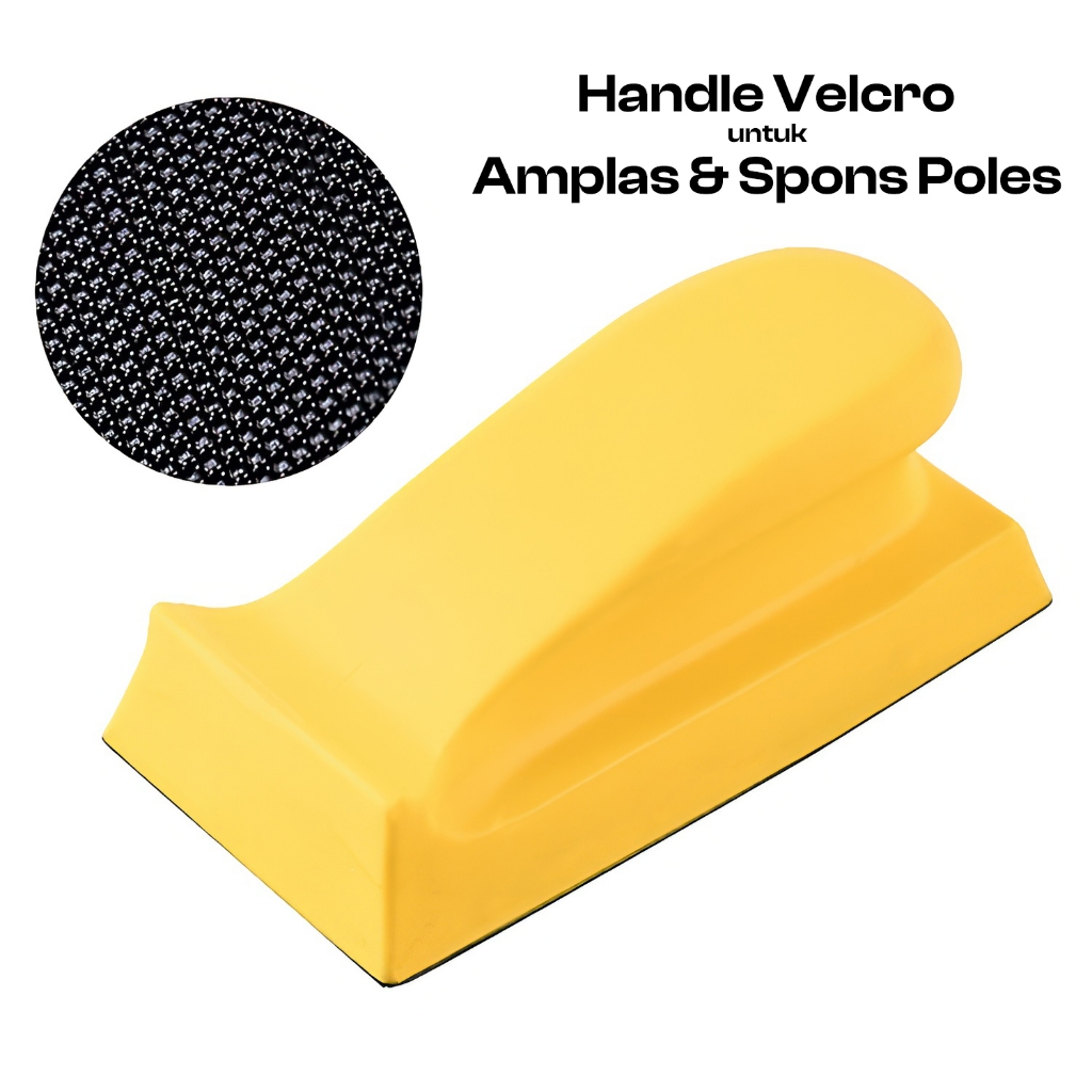 Jual Handle Amplas Dan Spons Poles Dengan Perekat Kuat Pegangan Amplas ...