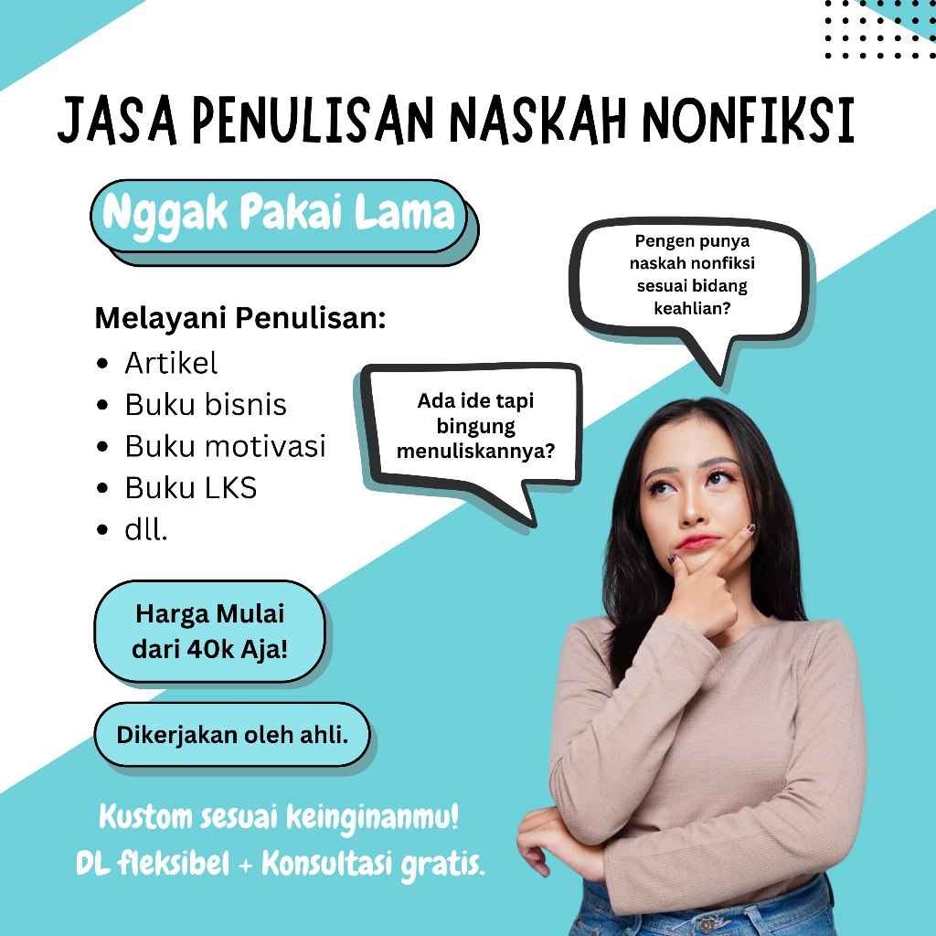 Jual Jasa Penulisan Artikel, Buku Nonfiksi Berbagai Tema Ditulis oleh Penulis Berpengalaman ...