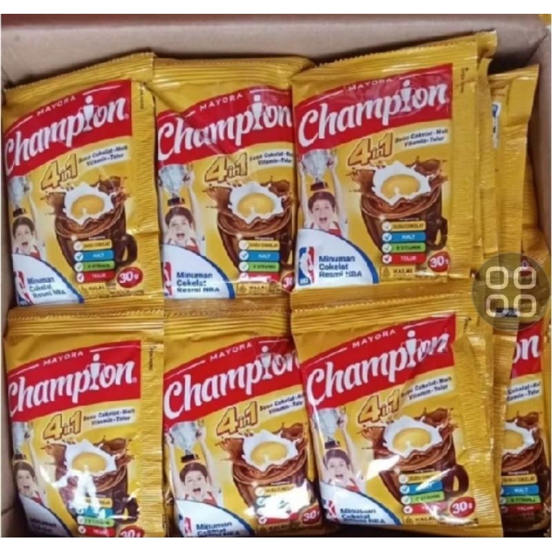Jual Champion Energen Cokelat Susu 1 renceng isi 10 sachet | Shopee ...