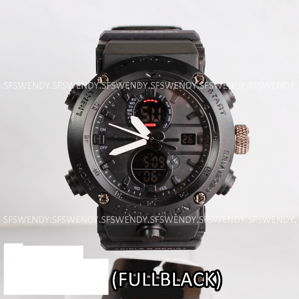 Jual BANTING HARGA Jam tangan Army diameter besar digital analog dual ...