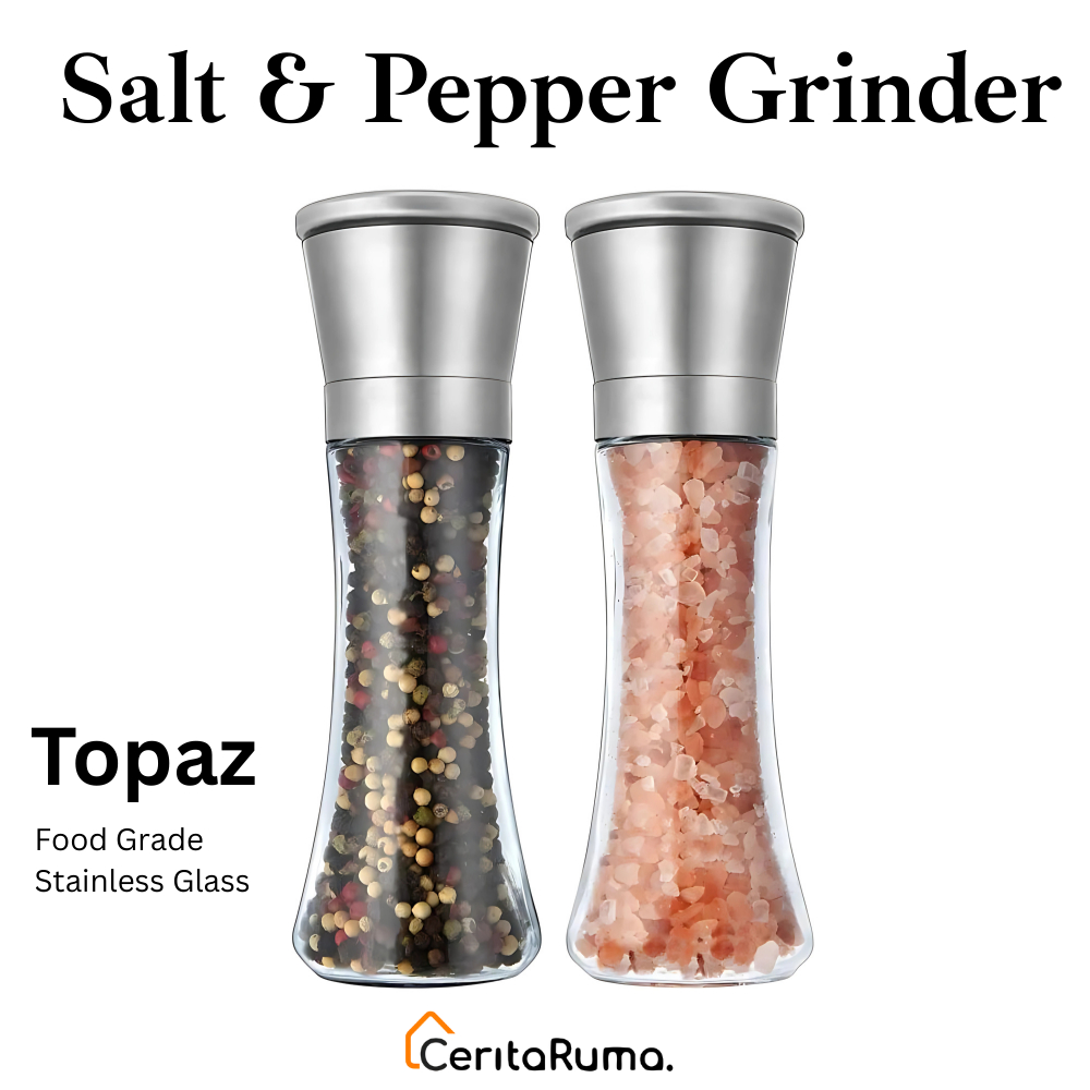 Jual CERITARUMA Grinder Salt Pepper Stainless | Penggiling Garam Lada ...