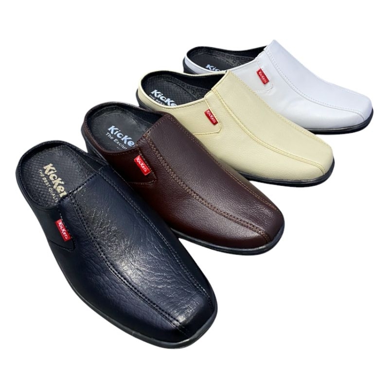 Jual Sepatu Sandal Slop Bustong Pria Sepatu Kulit Selop Dewasa Sepatu ...