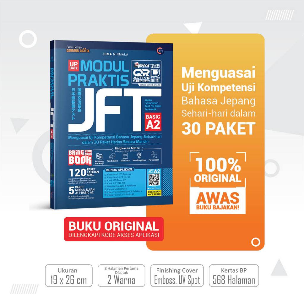 Jual ORIGINAL! UPDATE MODUL PRAKTIS JFT BASIC DILENGKAPI KODE AKSES ...