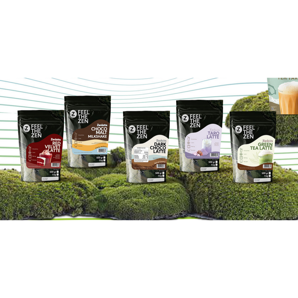 Jual Bubuk Minuman / topping makanan Zenlatte 500 gr (thai tea, macha ...