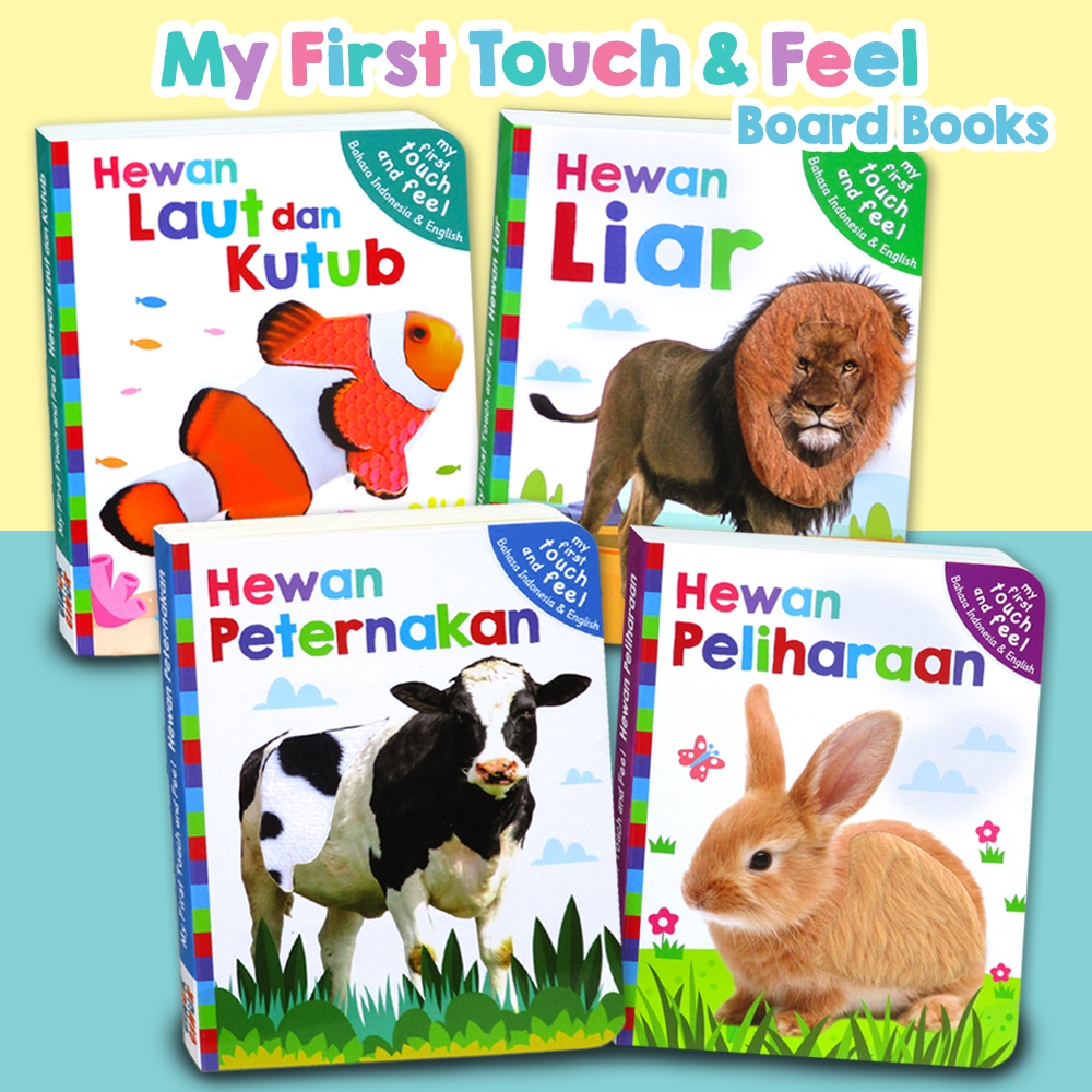 Jual My First Touch and Feel HEWAN Board Book - Buku Sensori Bayi ...