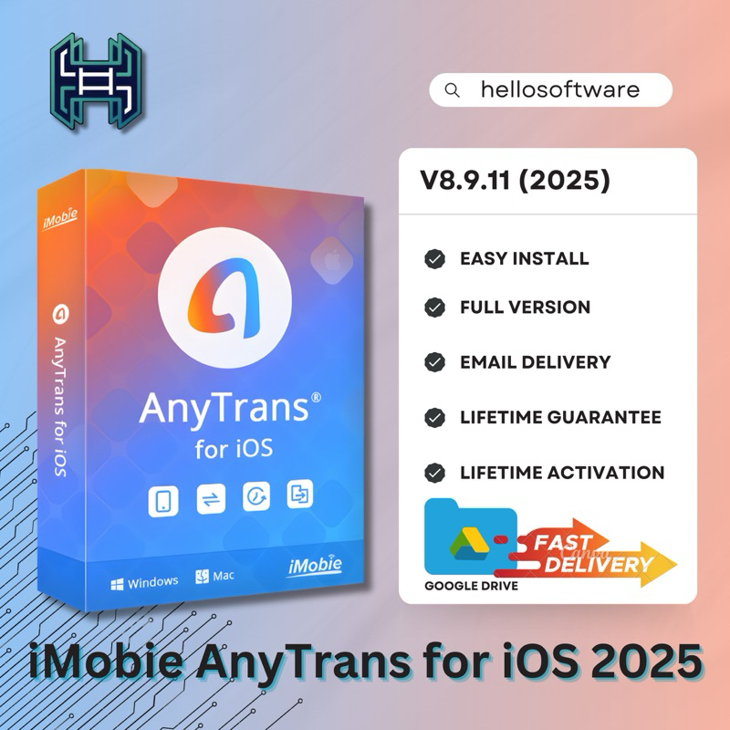 Jual (WIN/MAC) iMobie AnyTrans for iOS 2025 v8.9.11.20250320 Full Version (Versi Terbaru ...