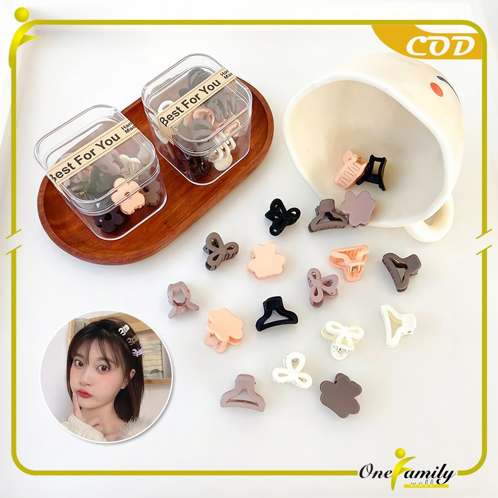 Jual ONE-C1267 Jepit Rambut Doff Mini Isi 10pcs Free Box Jedai Kecil ...