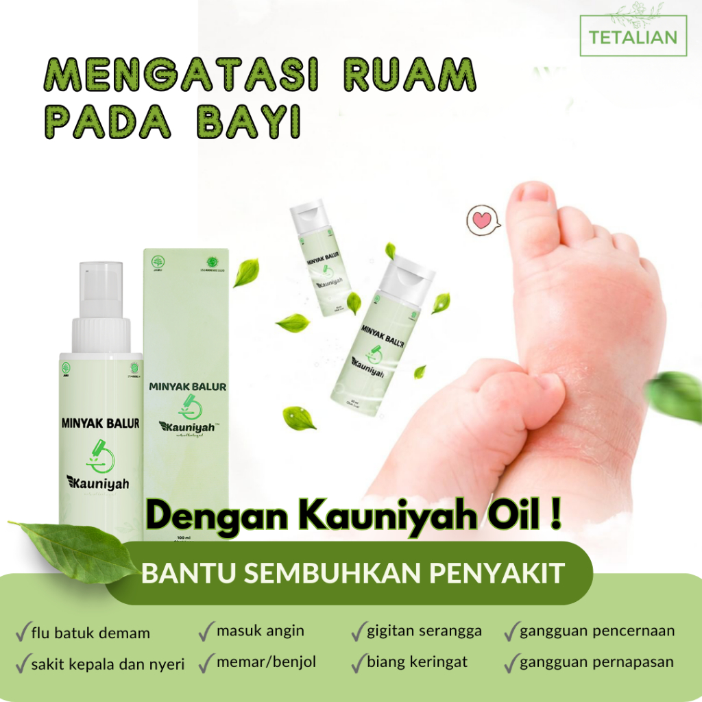 Jual Minyak Balur Kauniyah Oil – Obat Herbal Ruam Bayi, Kembung ...