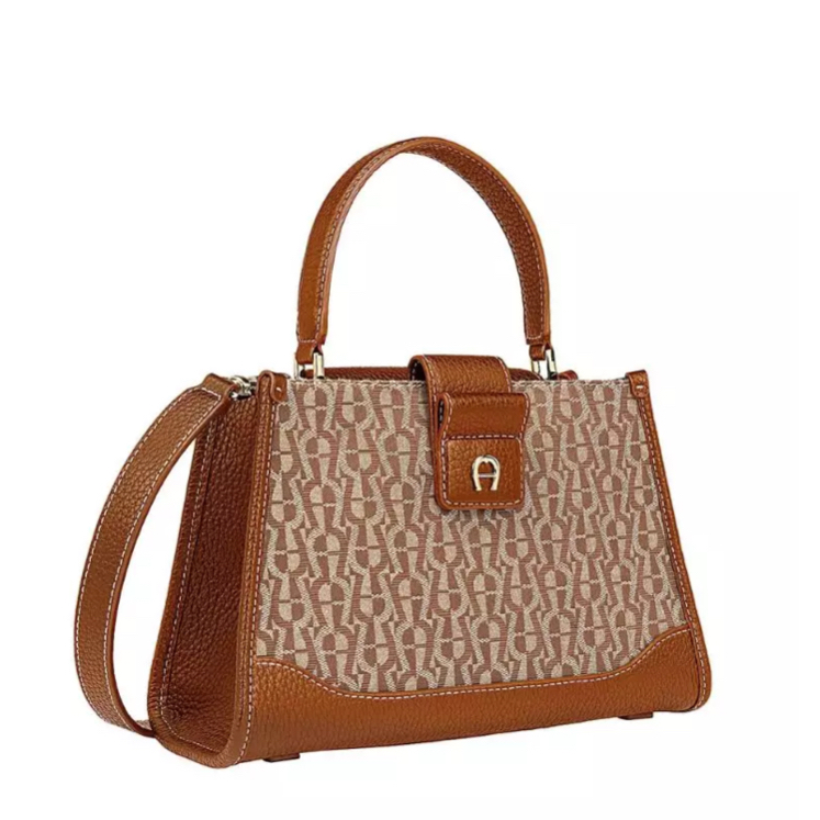 Jual Tas Wanita Aigner Emea Top Handle Cognac | Shopee Indonesia